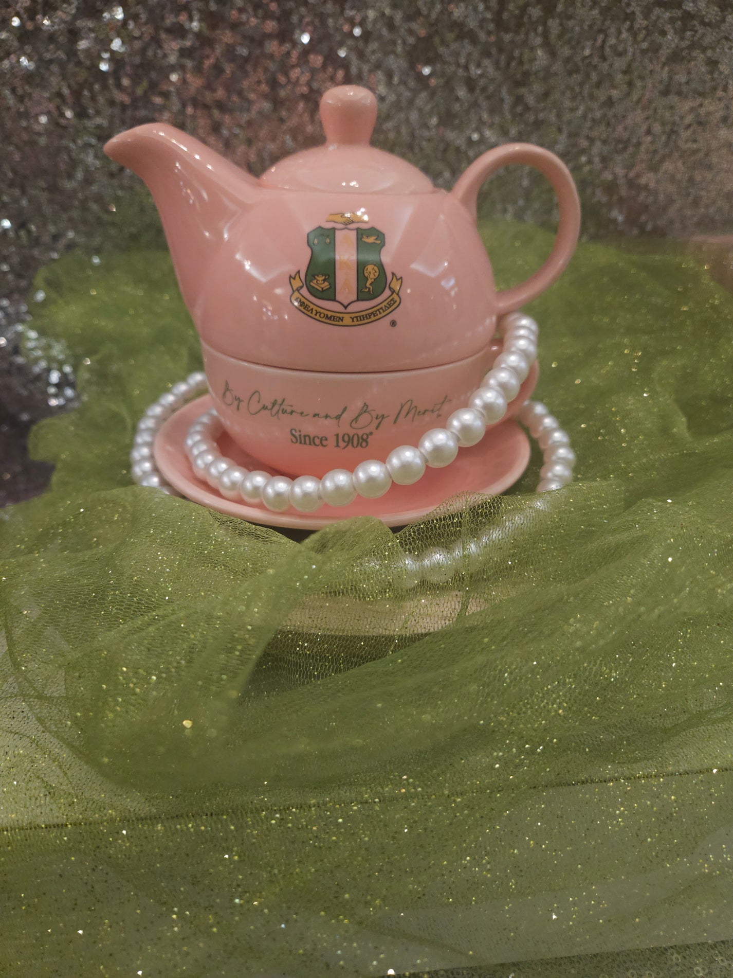 Alpha Kappa Alpha Tea for one set – Sororitique Inc.
