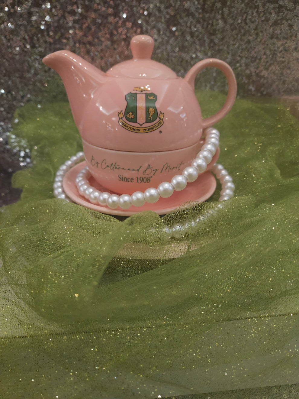 Alpha Kappa Alpha Tea for one set – Sororitique Inc.